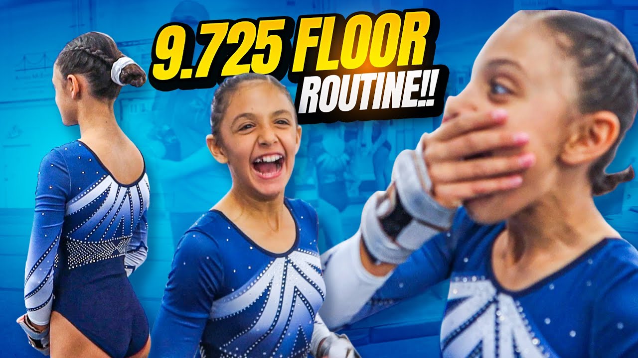 9.7 Gymnastics FLOOR ROUTINE!!| Rachel Marie - YouTube
