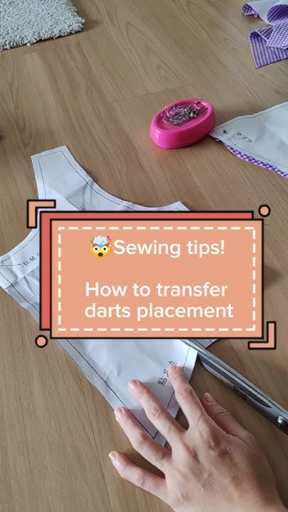 sewing 101: how to transfer darts placement - YouTube