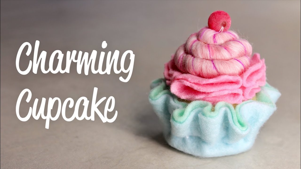 How to Make a Felt Cupcake | DIY Craft Felt Food & Sweets | Charming ...