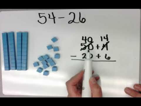 2 Digit Subtraction using Concrete Models and Place Value ...