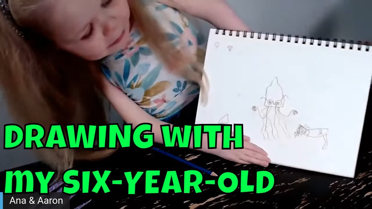 DRAWING with my SIX-YEAR-OLD - YouTube