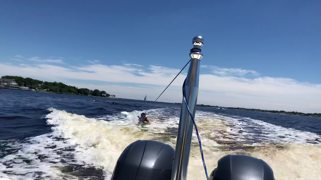 Matt wake surf early attempt - YouTube