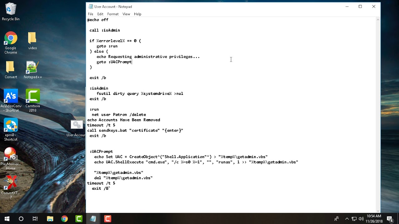 How To Create Or Delete Windows User Account With Batch File YouTube how-to-create-or-delete-windows-user-account-with-batch-file-youtube