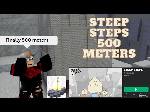 I Made it to 500 METERS ON STEEP STEPS and met A PRO PLAYER on the way ...