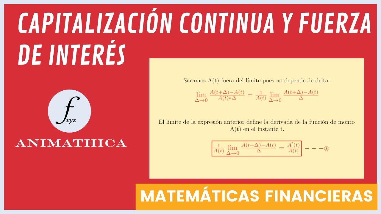 Capitalización continua y fuerza de interés - YouTube
