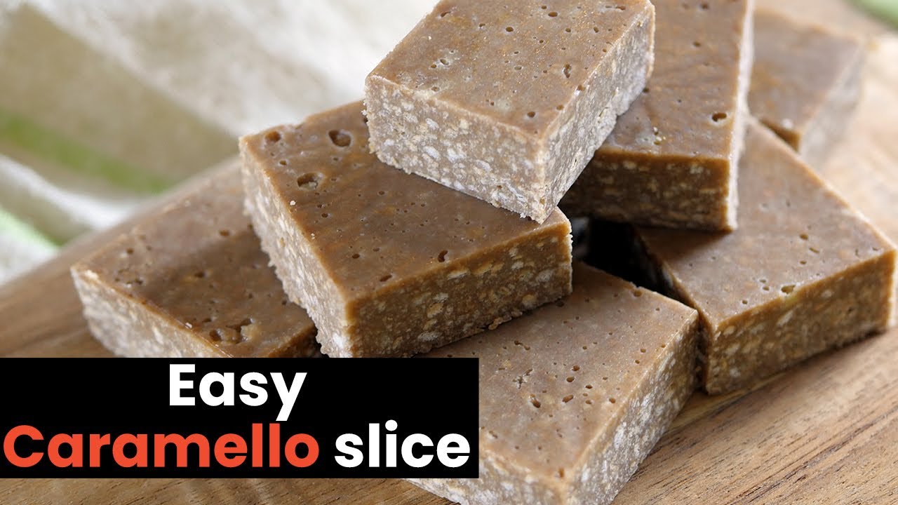 Super Easy Caramello slice - YouTube