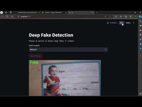Real time deepfake detection demo - YouTube