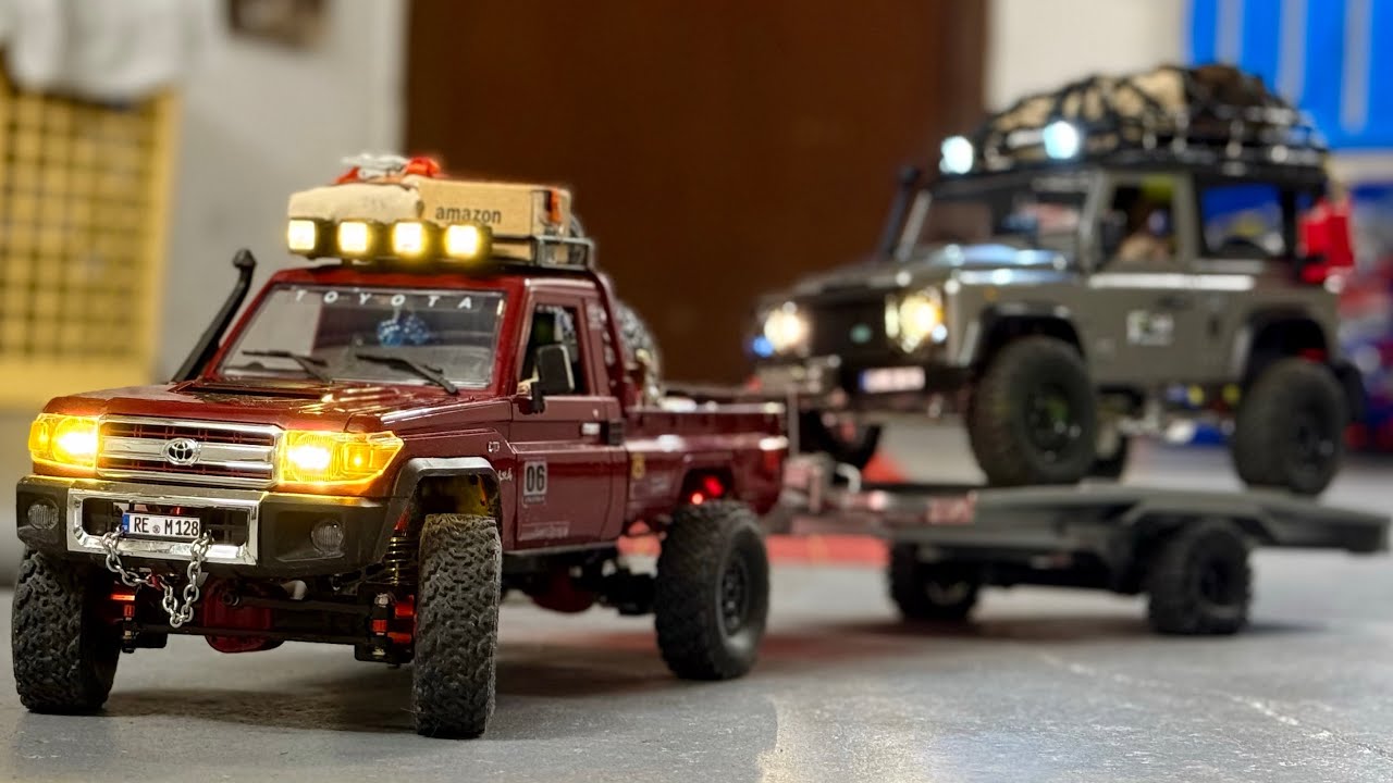 Show my #scale Trailer in Action custom #MN82 vs custom #MN99s #crawler ...