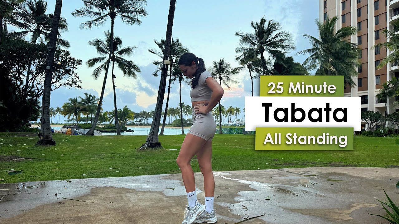 25 Minute Sweaty Tabata Workout | Tabata Songs | All Standing | No ...