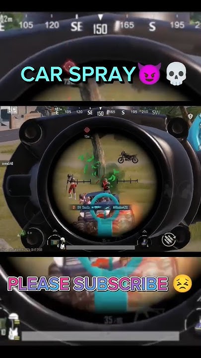 Car Spray 1v3😈💀#shorts #bgmi #gaming#Bgmi 1v3 car spray - YouTube