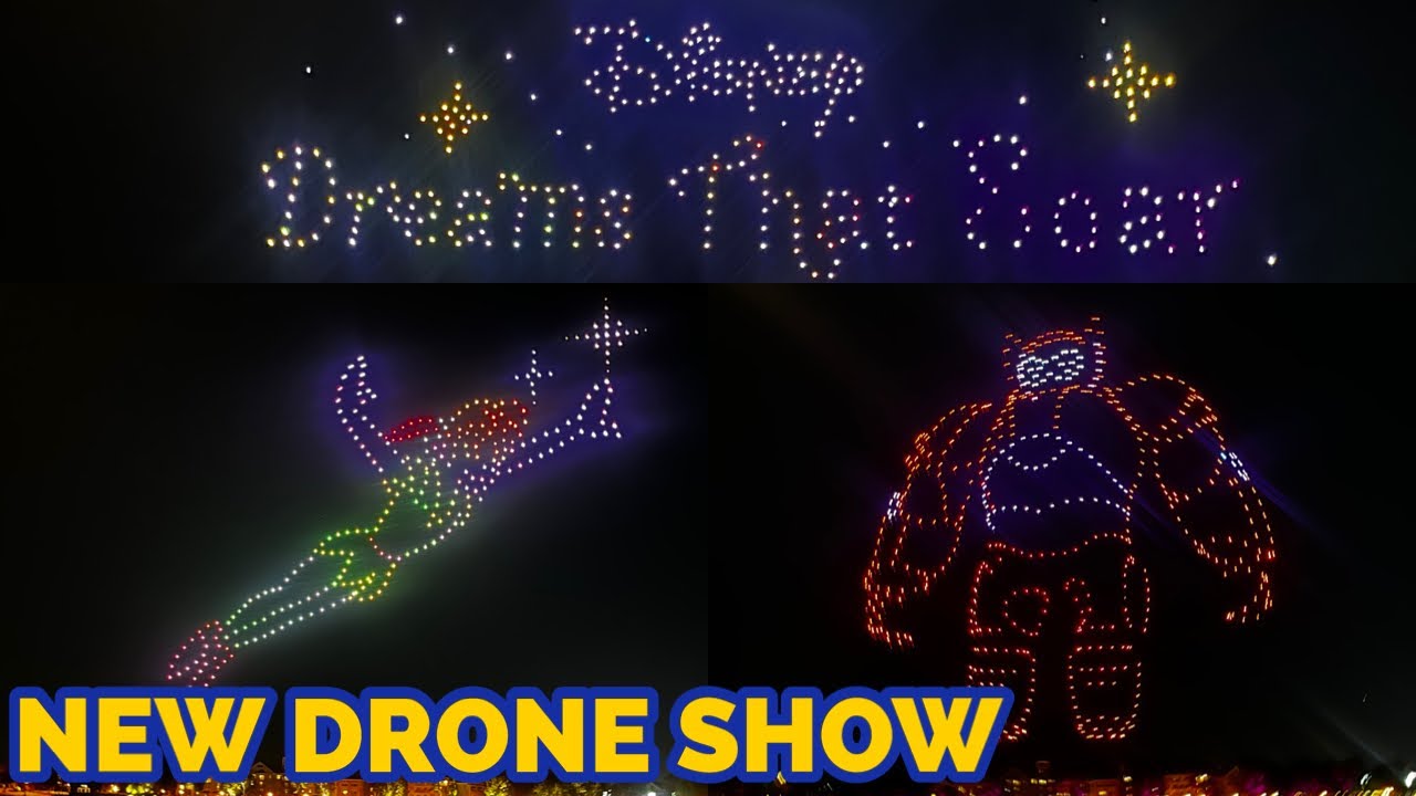 NEW Disney Dreams That Soar! FULL Drone Show at Disney Springs! - YouTube