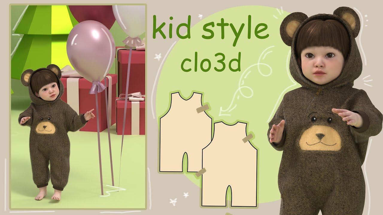 Kid's Wear Innovation with CLO 3D#clo3d #kidwear #kidfashion - YouTube