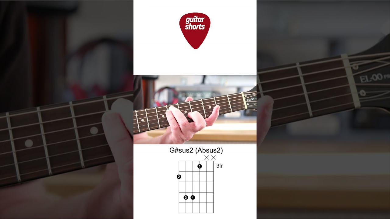 Guitar for beginners. G#sus2 (Absus2) Chord. #shorts - YouTube