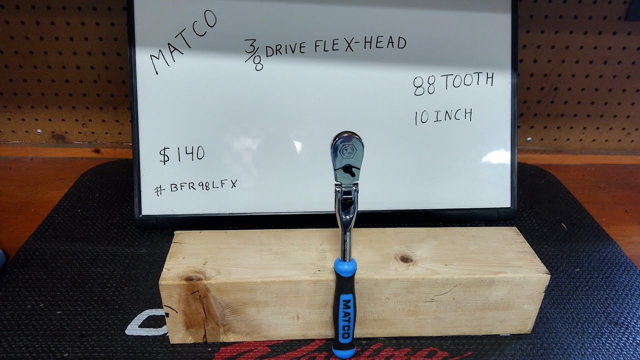 MATCO 3/8 drive flex-head ratchet,brand new,unboxing,my thoughts,is it ...