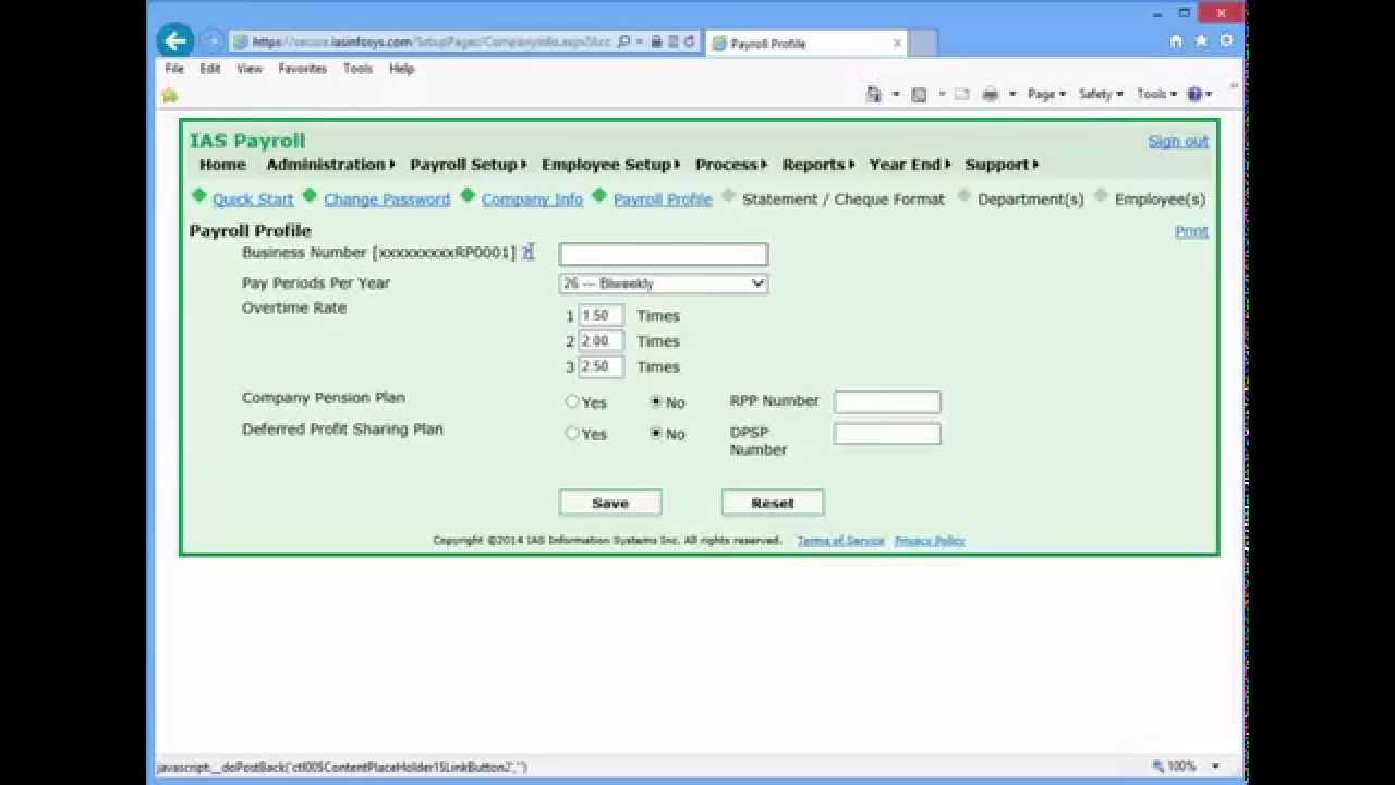 IAS Payroll - Quick Start Tutorial - YouTube