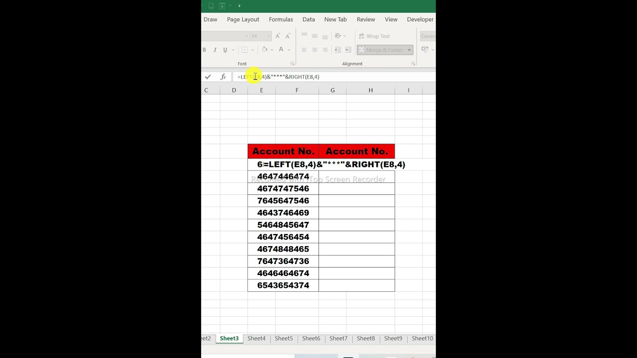 How To Mobile Number Hide In Excel Sheet YouTube how-to-mobile-number-hide-in-excel-sheet-youtube