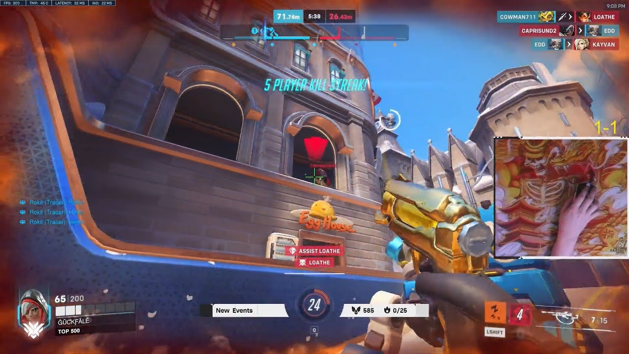 71% SCOPED ACCURACY AS ANA! OVERWATCH 2 ANA TOP 500 - GALE GAMEPLAY ...
