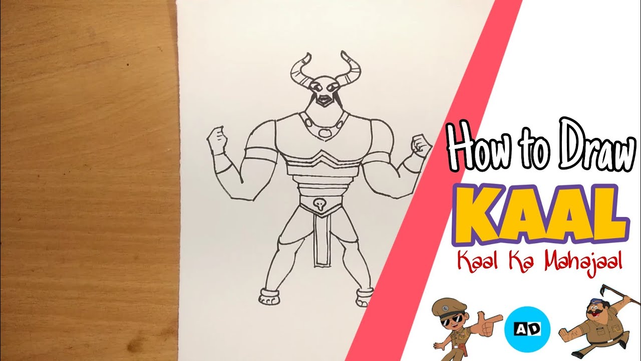 Drawing Kaal ka Mahajaal from Little Singham | Anshu's Draw - YouTube