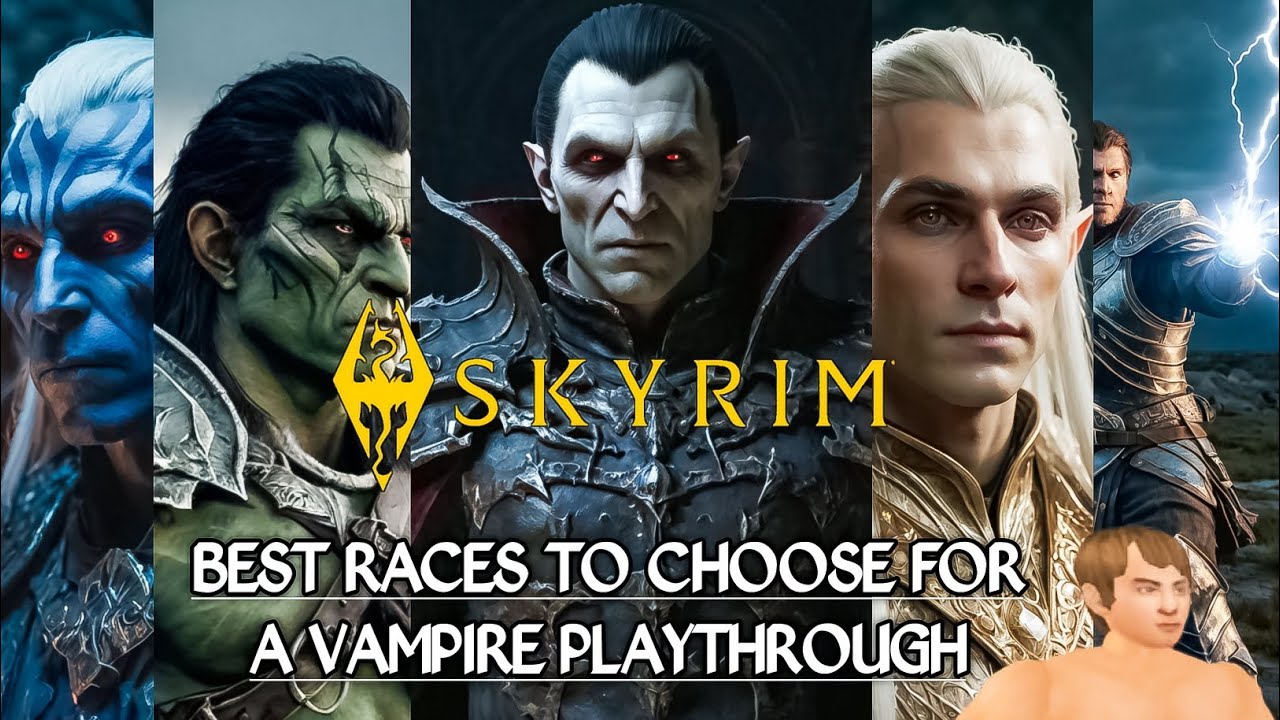 Skyrim best races for a Vampire playthrough | My opinion #skyrim - YouTube