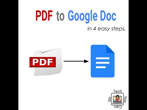 PDF to Google Docs You Can Do - YouTube