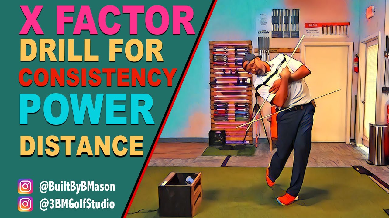 Employ The "X Factor Drill" For A Consistent Golf Swing. - YouTube