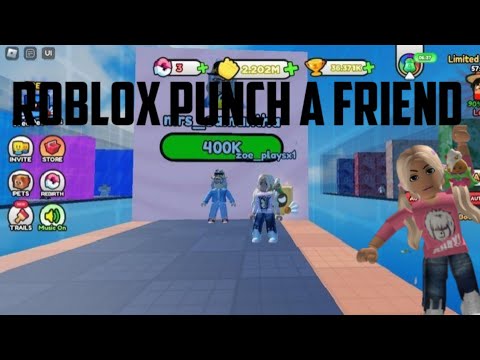Today im playing punch a friend on roblox - YouTube