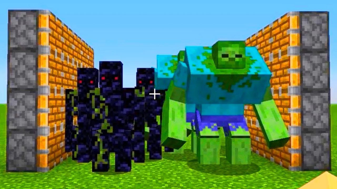 Obsidian Golem + Mutant Zombie = ??? / minecraft - YouTube