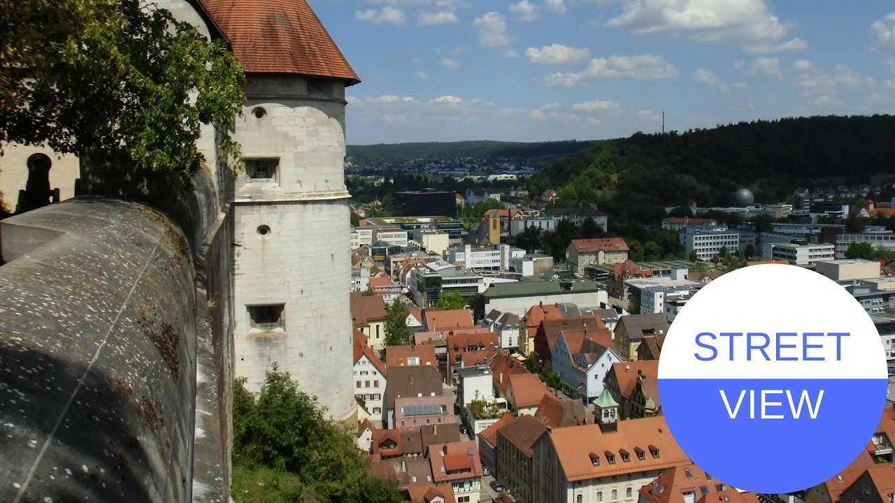 STREET VIEW auf Schloss Hellenstein in Heidenheim in GERMANY - YouTube
