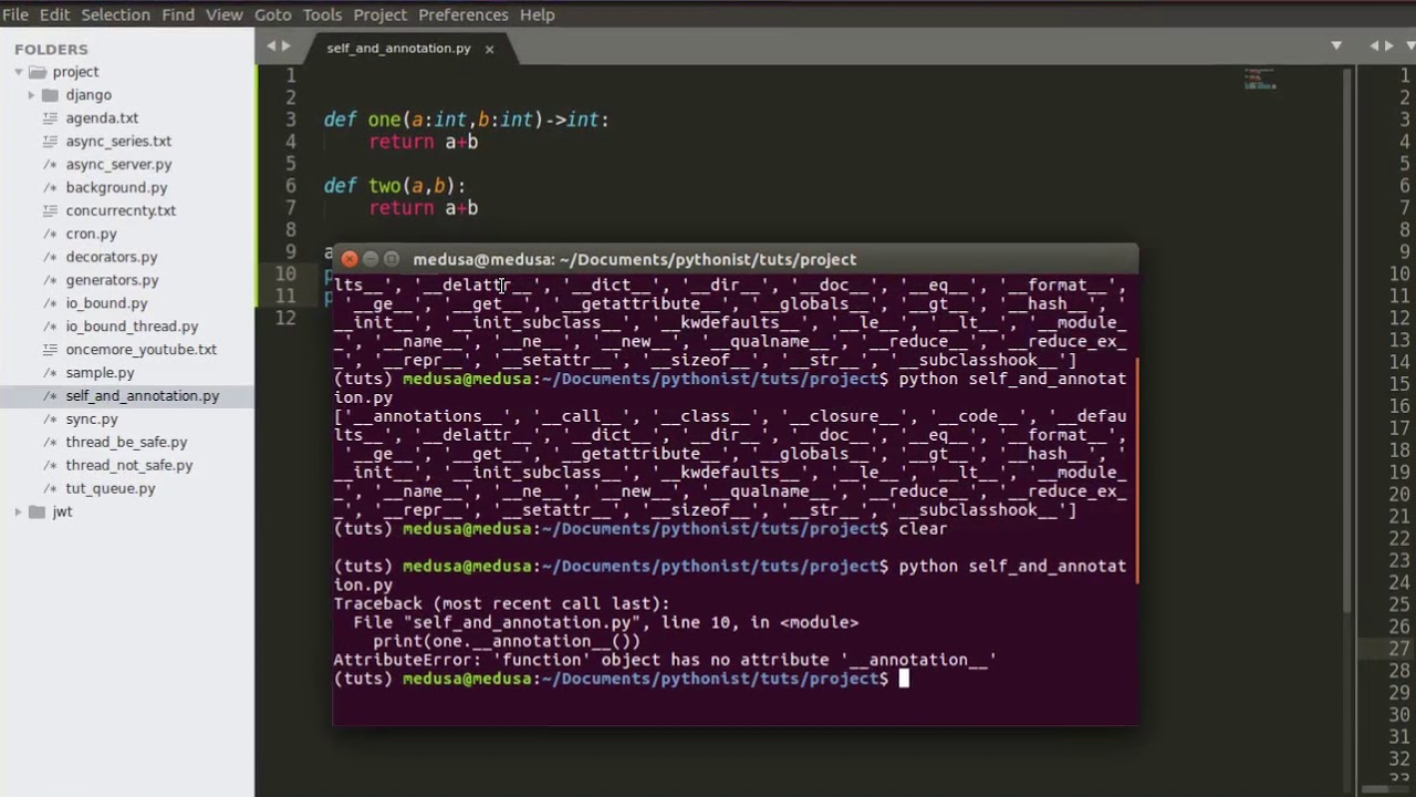 Self and Annotation in Python Tutorial in Tamil | TAMIL Pythonista - YouTube