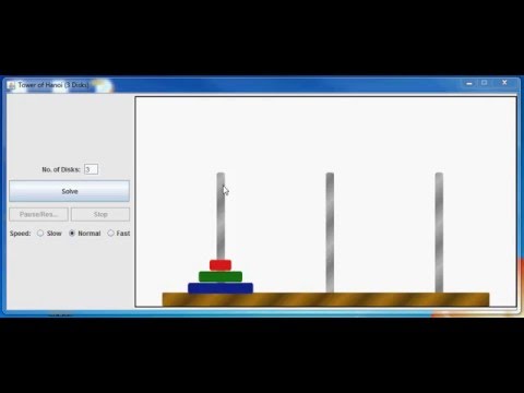 Tower of Hanoi Solver - Any Number of Disks - YouTube