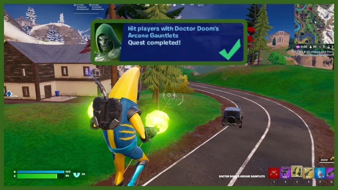 Hit players with Doctor Doom's Arcane Gauntlets - YouTube