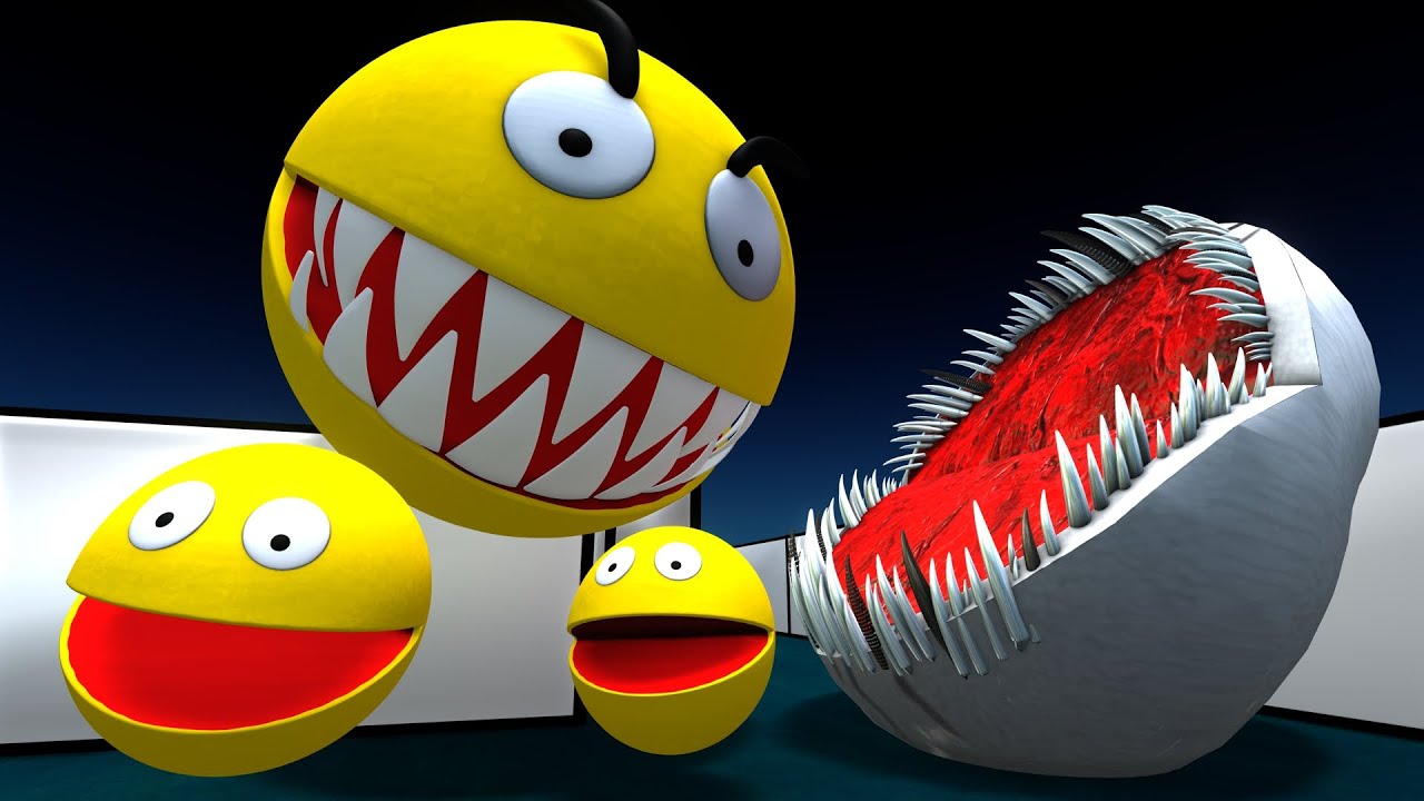 Pacman Kids Are Being Chased By A Monster Pacman In A Fun And Scary ...