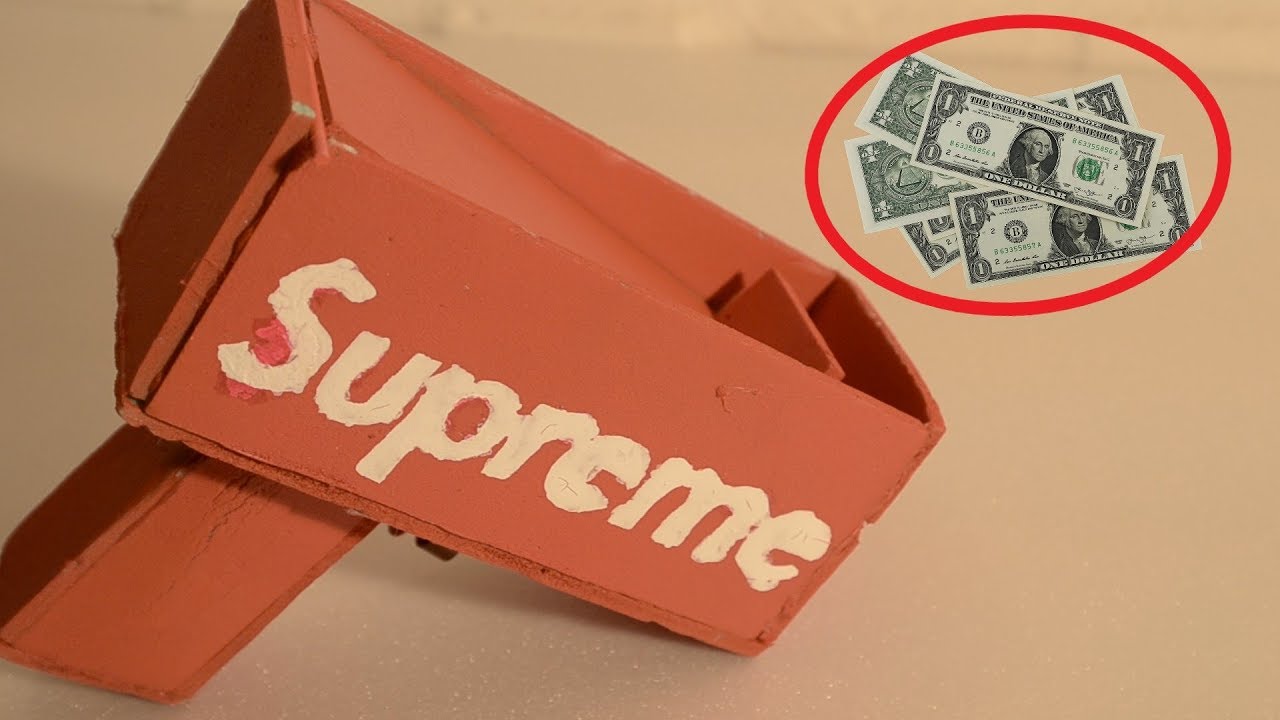 How to Make Amazing Supreme Money Gun from Foamboard - YouTube