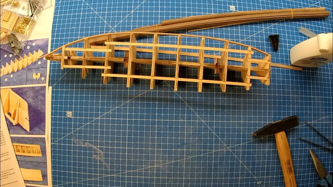 Artesania Latina - Red Dragon (Chinese junk) - part 03 - YouTube