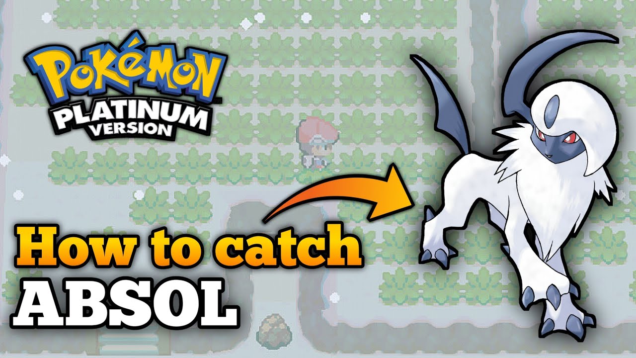 How To Catch Absol In Pokemon Platinum | Absol Location - YouTube
