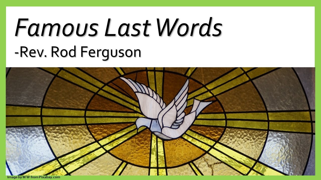Famous Last Words: Trinity Sunday at St. Giles Presbyterian Church ...