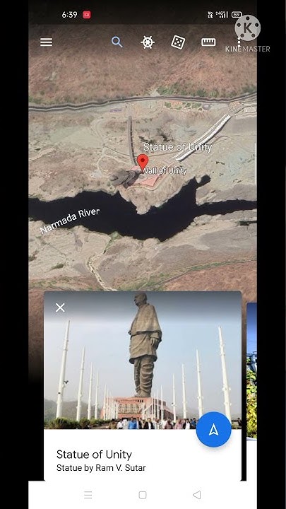 Statue of Unity, Google Earth 🌎,Satellite View,#short - YouTube