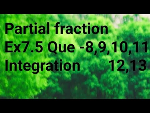 Partial fraction||Ex7.5||que6to8||12th||NCERT||Maths||integration ...