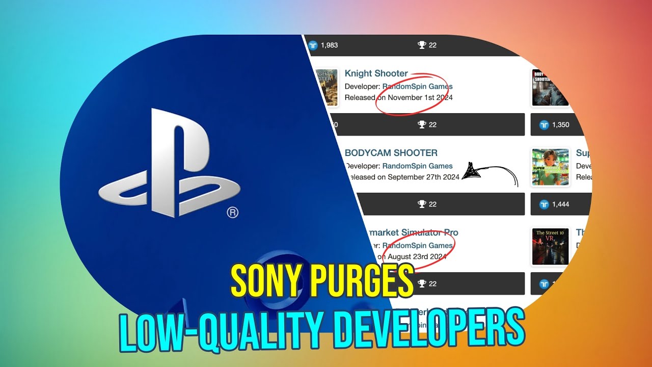 Sony Purges PS Store of Shady Developers, Other Platforms Face Similar Issues - YouTube