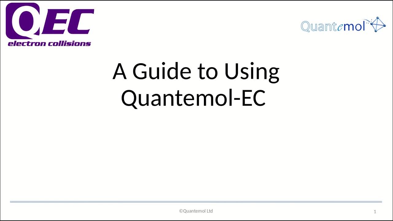 Quantemol-EC (1.2) - An Introduction and Tutorial - YouTube