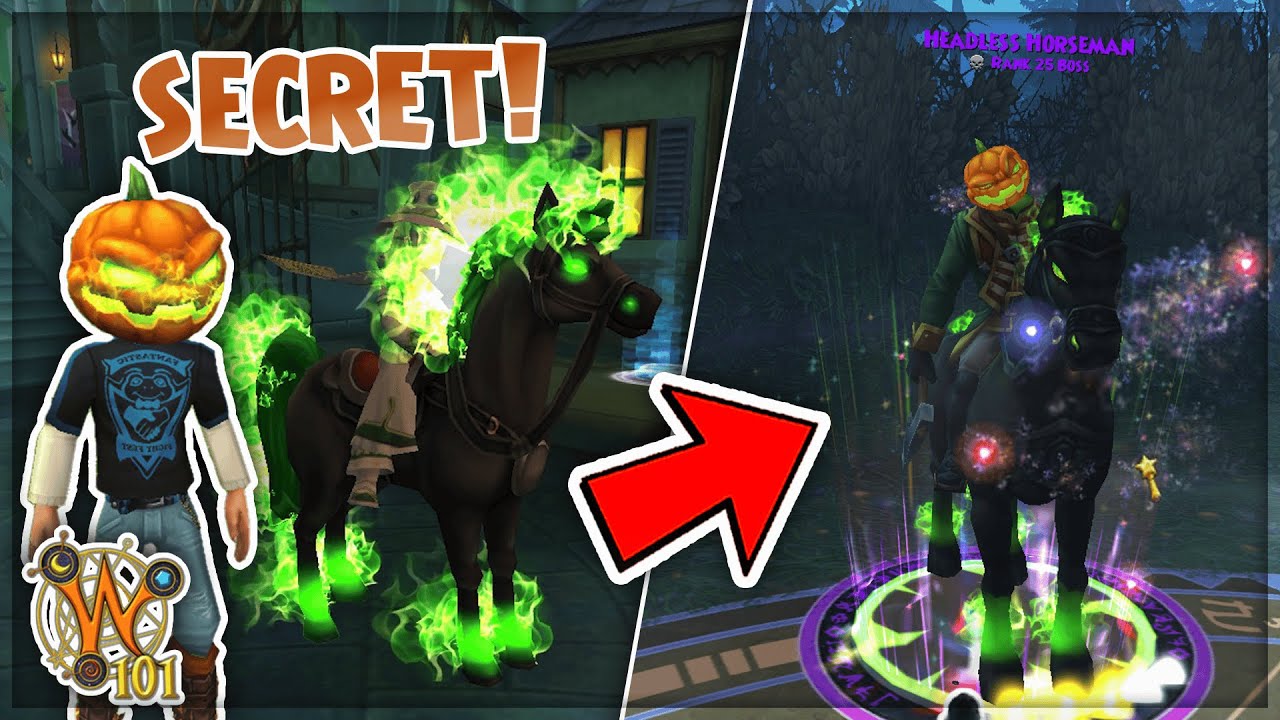 There’s a HIDDEN Headless Horseman Boss in Wizard101! - YouTube