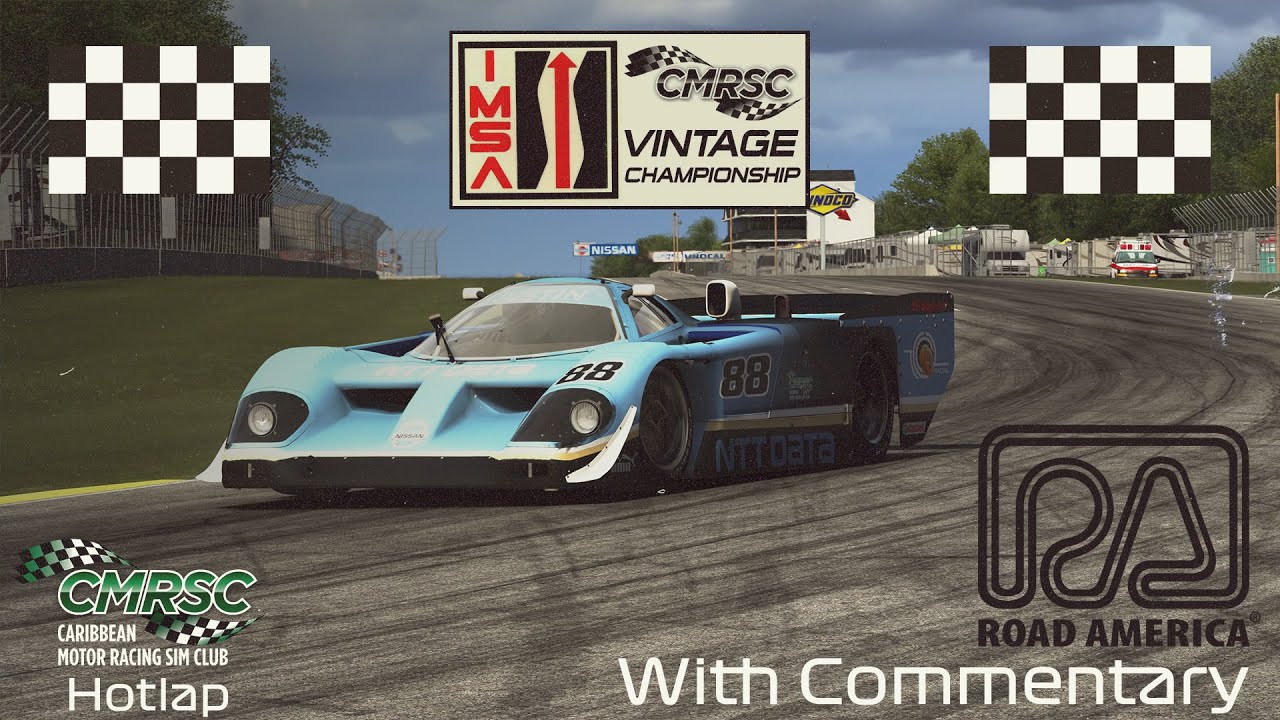 Caribbean Motor Racing Sim Club Nissan GTP ZX-T @ Road America Hotlap ...