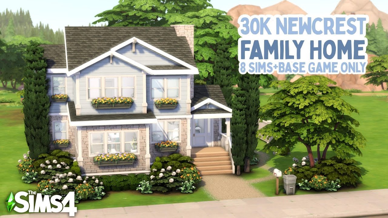 Building a 30k budget family home for 8 SIMS using only the base game ...