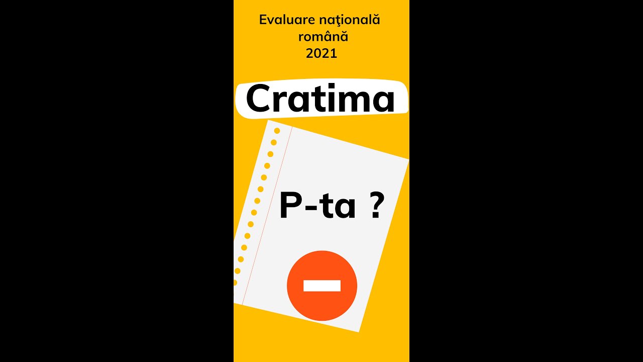 Cratima in abrevieri. Pregatire evaluare nationala 2021 romana - YouTube