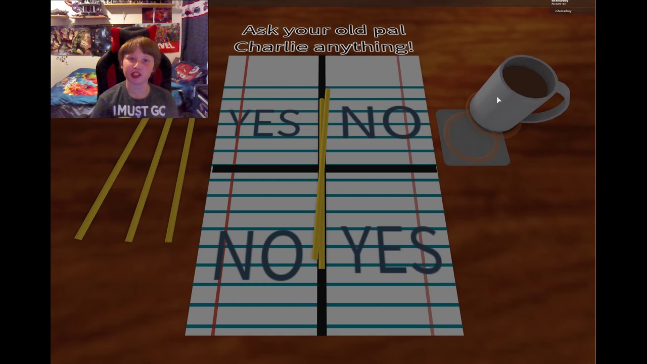 CHARLIE CHARLIE IN ROBLOX?!?! - YouTube