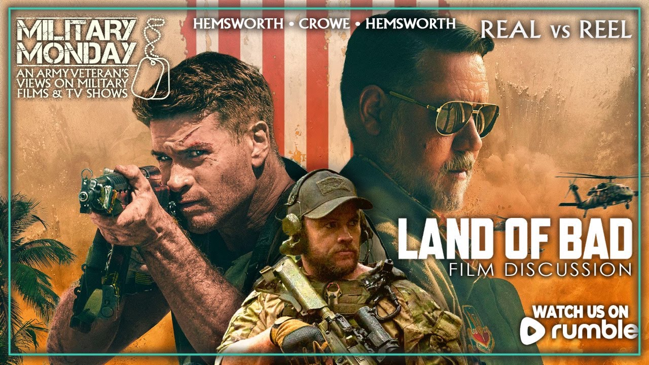 Military Monday | LAND OF BAD (2024) MOVIE DISCUSSION - YouTube
