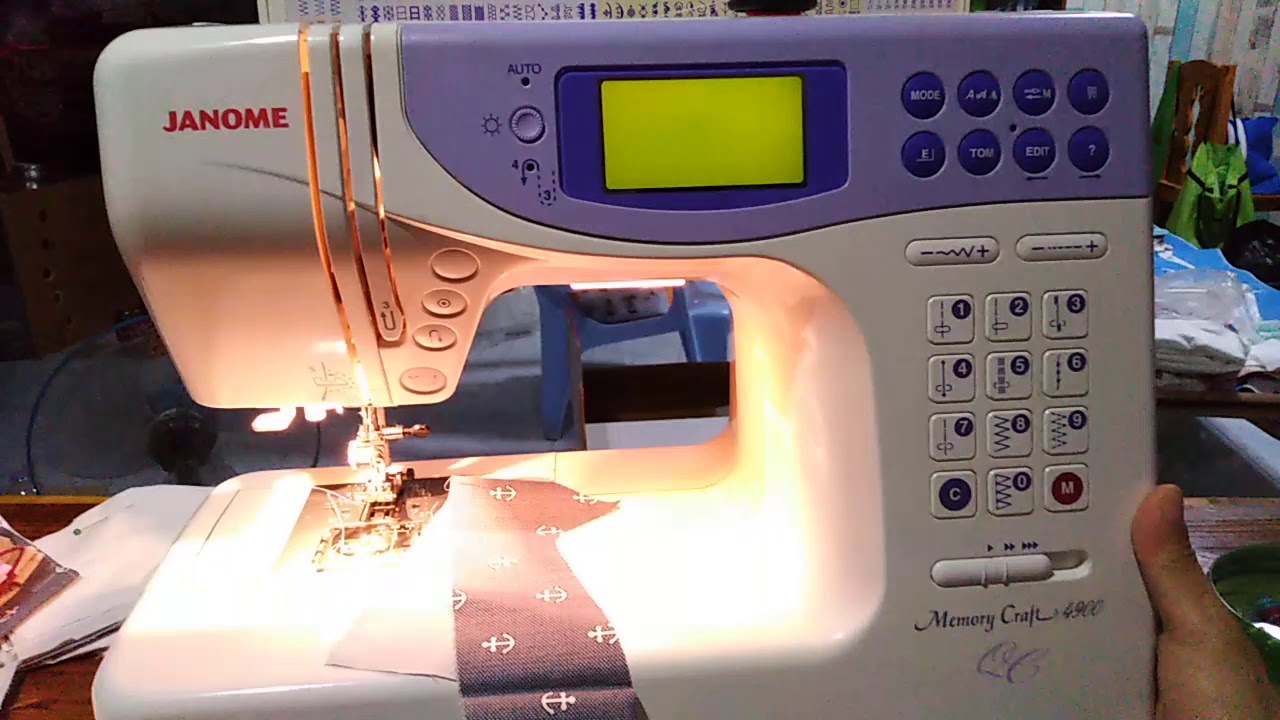 จักรมีปัญหา Janome memory craft 4900qc - YouTube