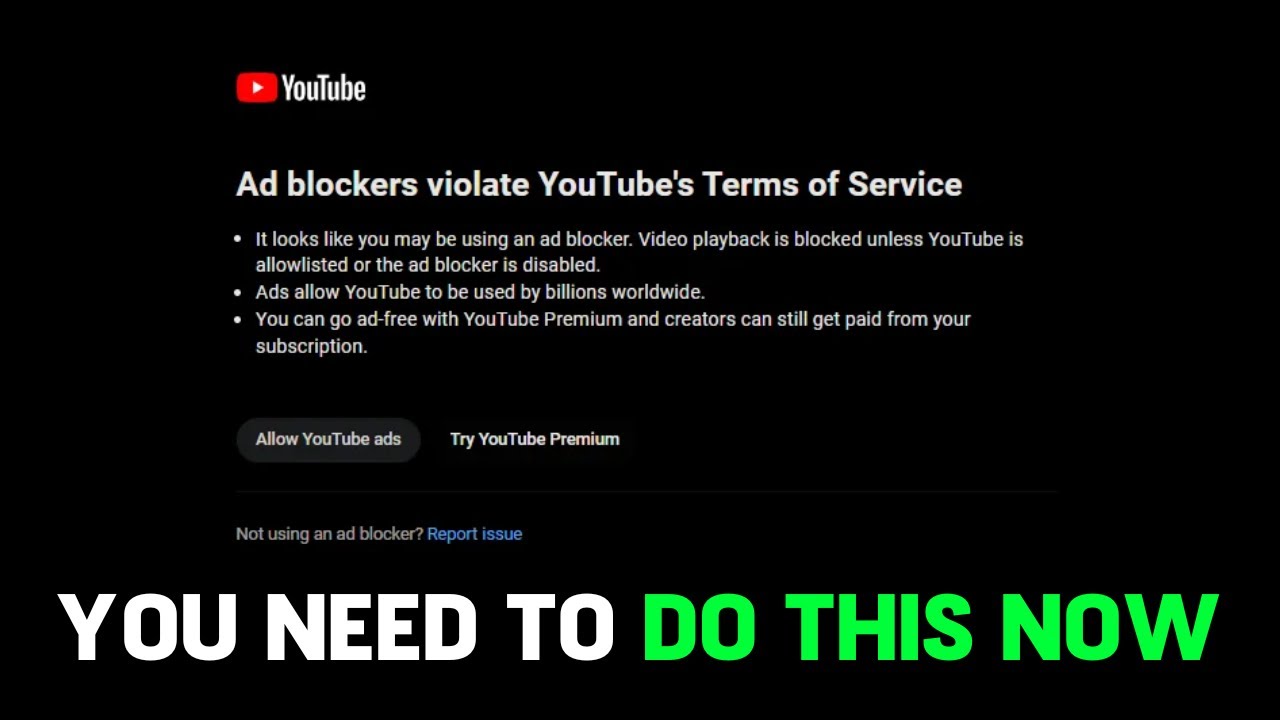 Youtube Block Ad Blockers, You Need To Do This Now 2024 (Step By Step ...