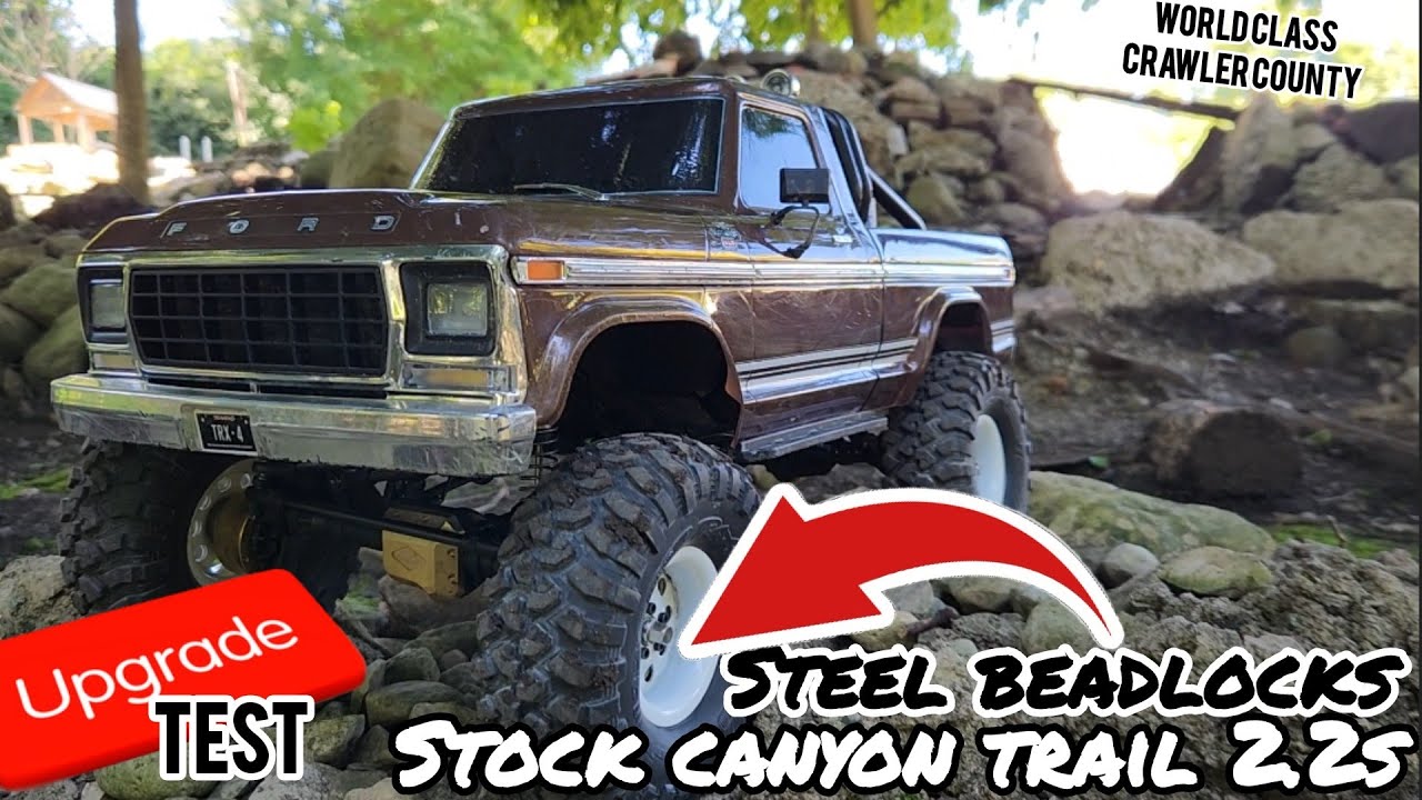 Traxxas trx4 hightrail f150 tests stock canyon trail 2 2s on steel ...