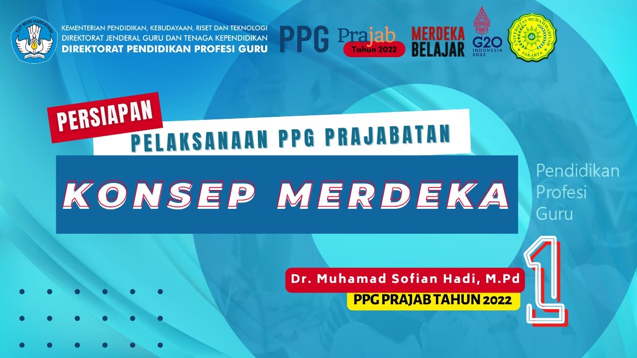 Konsep "MERDEKA" Dalam PPG Prajabatan 2022 - YouTube